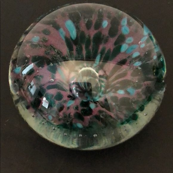 KERRY | Other | Kerry Hand Blown Irish Floral Paperweight | Poshmark